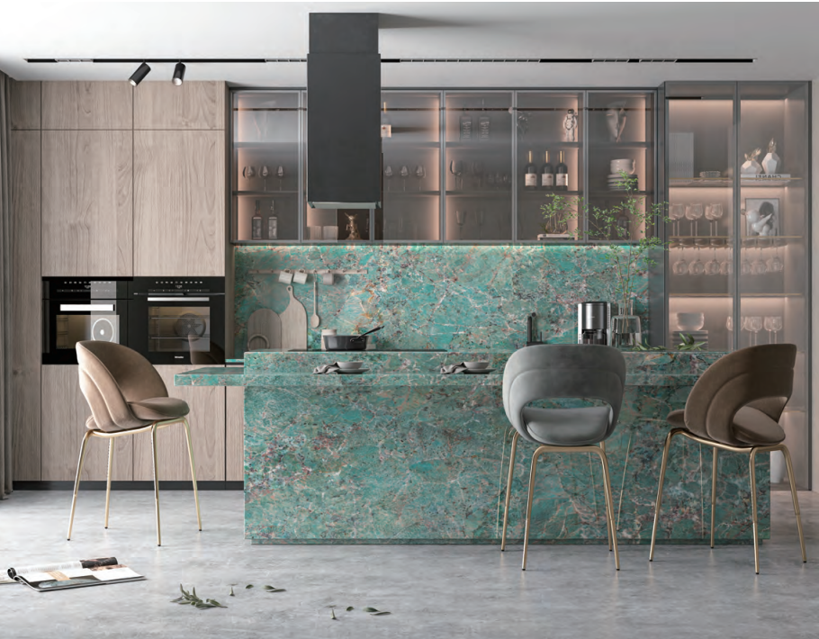 Columbia Emerald Green Marble Slab | Boli Ceramics